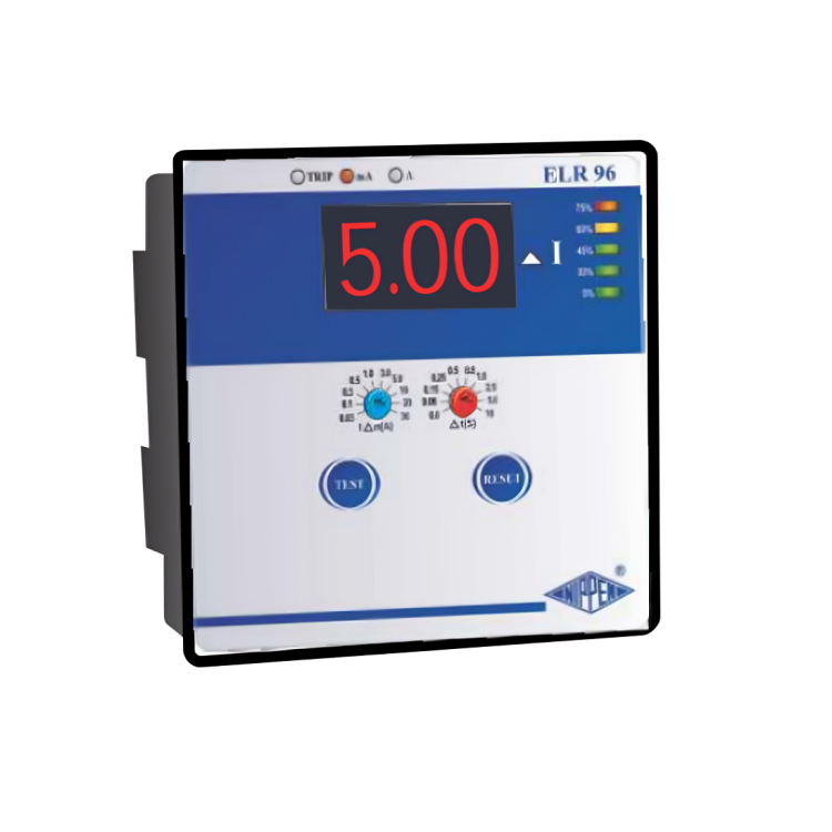 Earth Leakage Relay Digital i/p:30mA-30A Panel mounted | ELR 96 ...