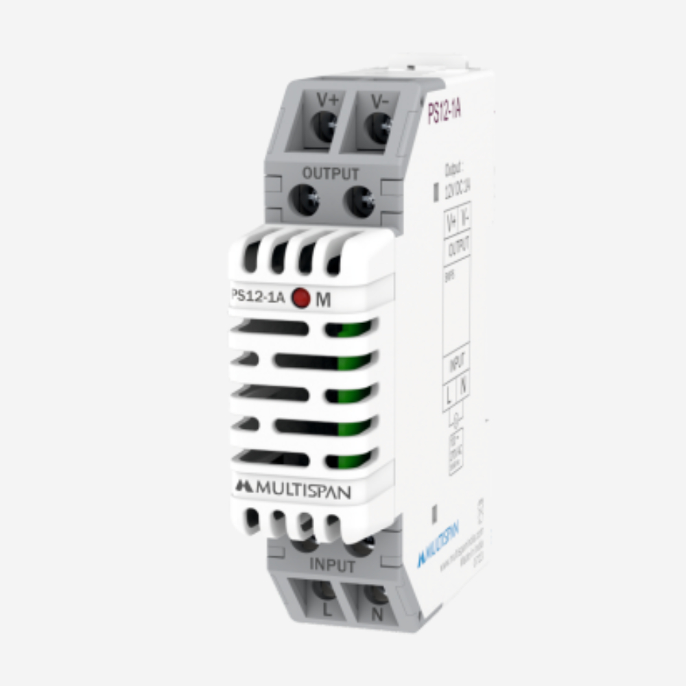 Switch Mode Power Supply DIN rail 12V 1A PS12-1A | Multispan | UAE ...